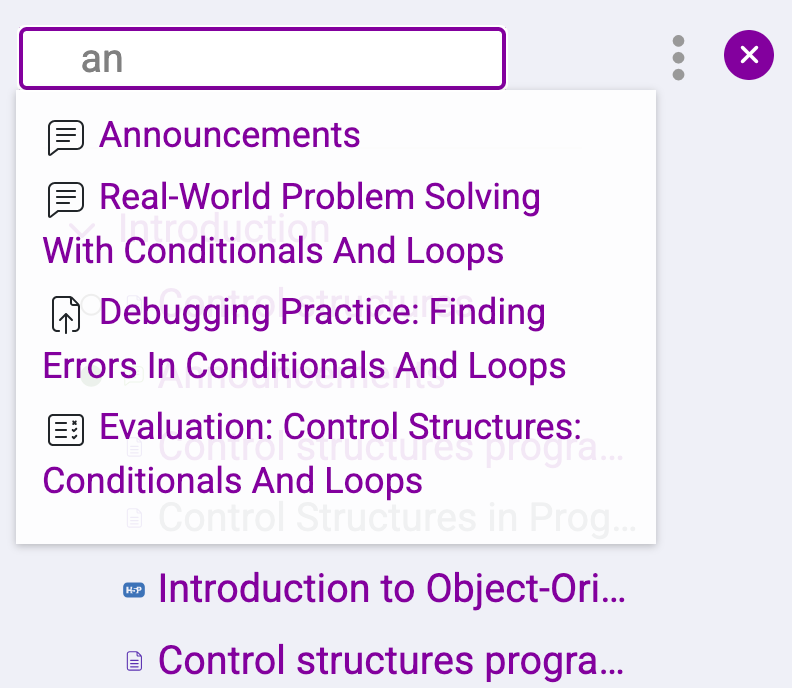 Course Navigation with the Table of Contents (TOC) – Open LMS Support